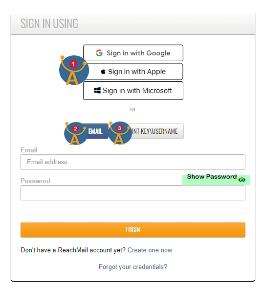 Sign in to Reachmail